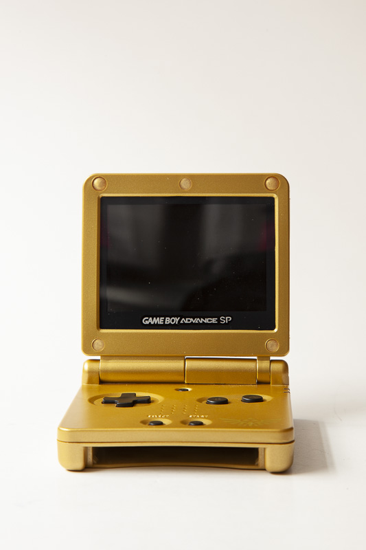 Gameboy Advance SP 001: Triforce(ny skal) inkl. oplader – Nintendopusheren