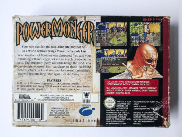 PowerMonger(SNES: Spil i original emballage) #18 – Nintendopusheren
