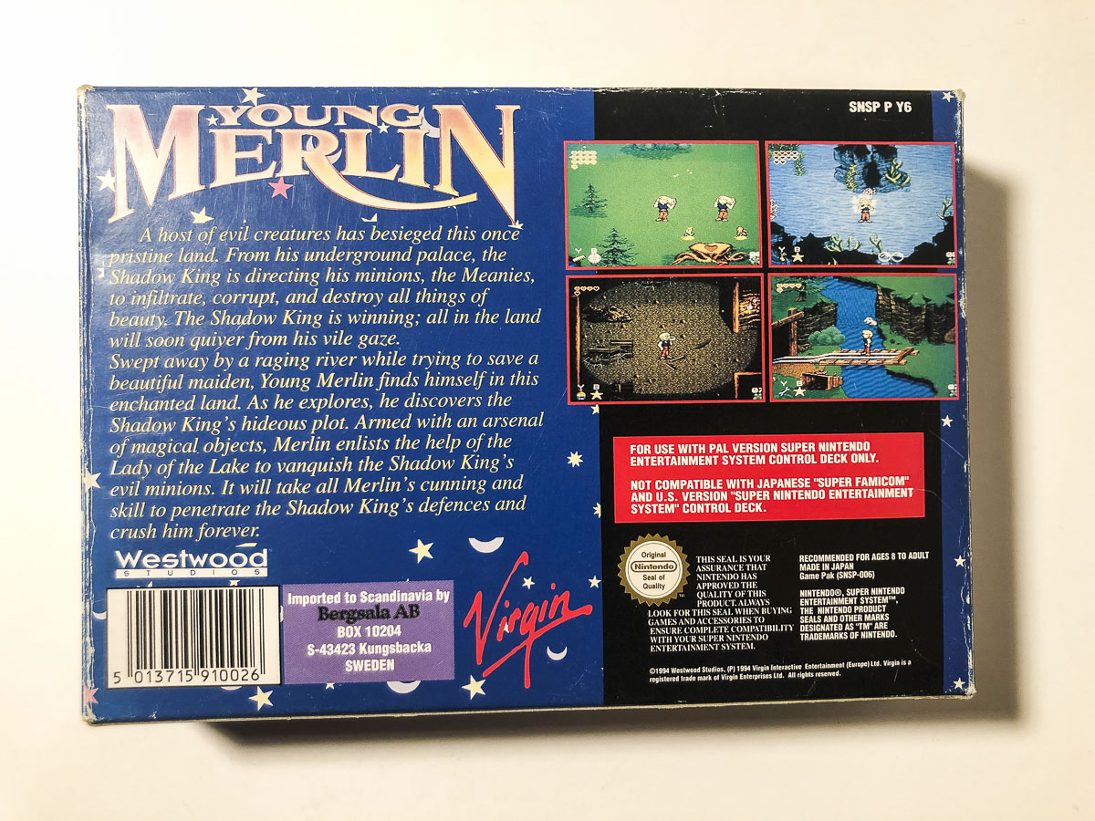 Young Merlin(SNES: Spil i original emballage) #42 – Nintendopusheren