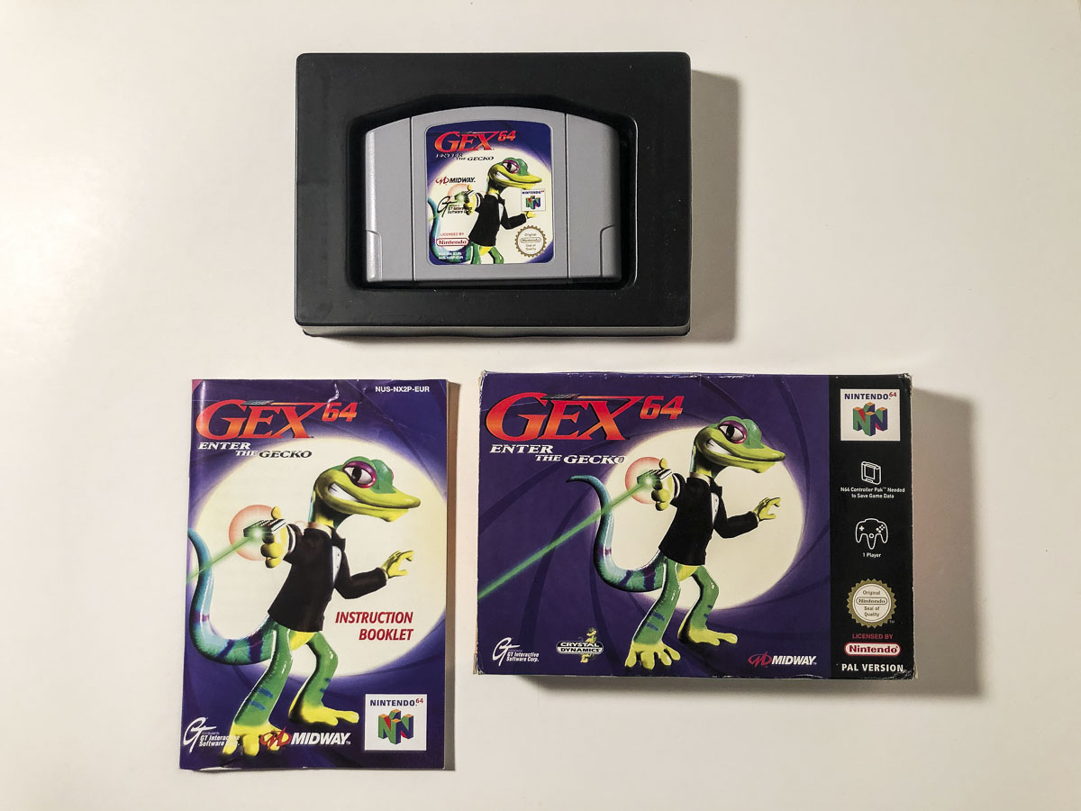 Gex 64: Enter the Gecko(N64: Spil i original emballage) – Nintendopusheren