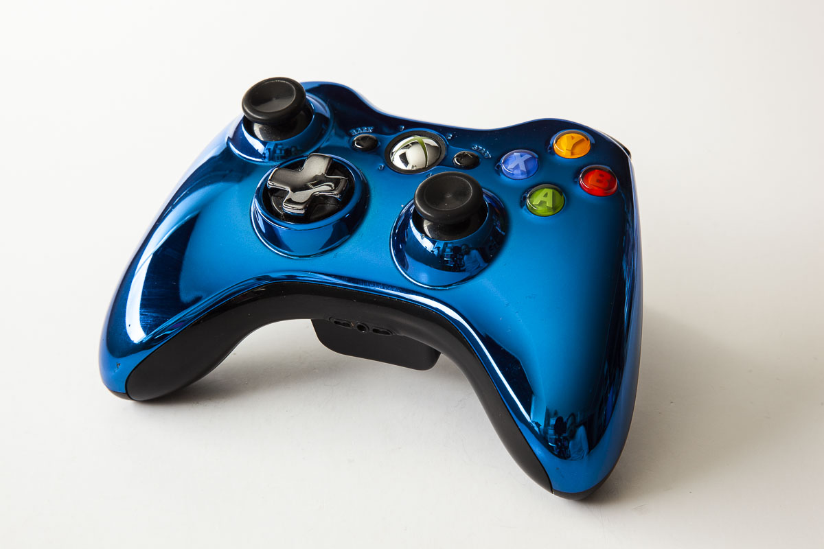 Xbox 360: Controller. Chrome Blue – Nintendopusheren
