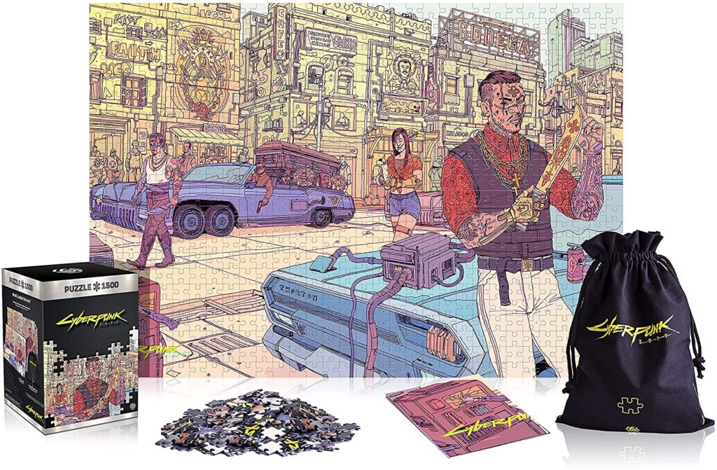 Cyberpunk 2077-puslespil 1500 brikker puzzle(Andet) – Nintendopusheren