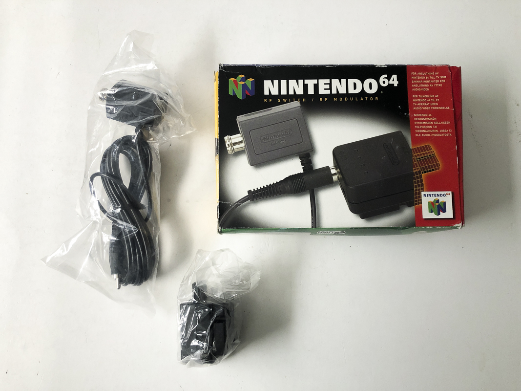 RF Switch – RF Modulator (N64 i original emballage) – Nintendopusheren