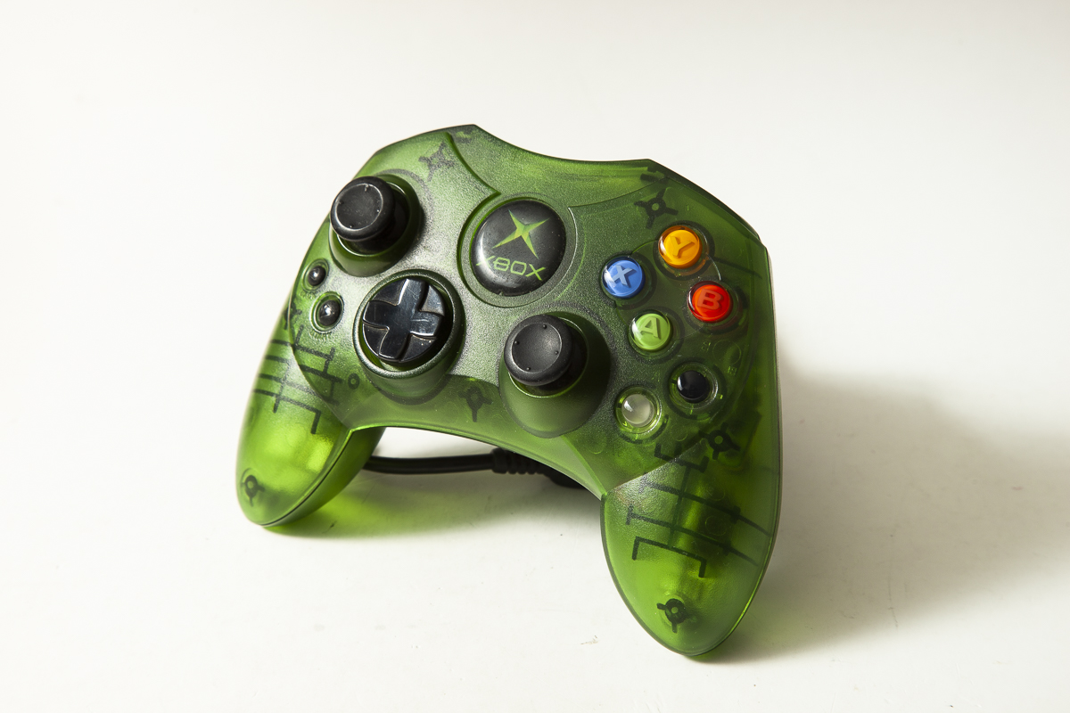 Xbox Original Crystal Green: Controller. Slim – Nintendopusheren