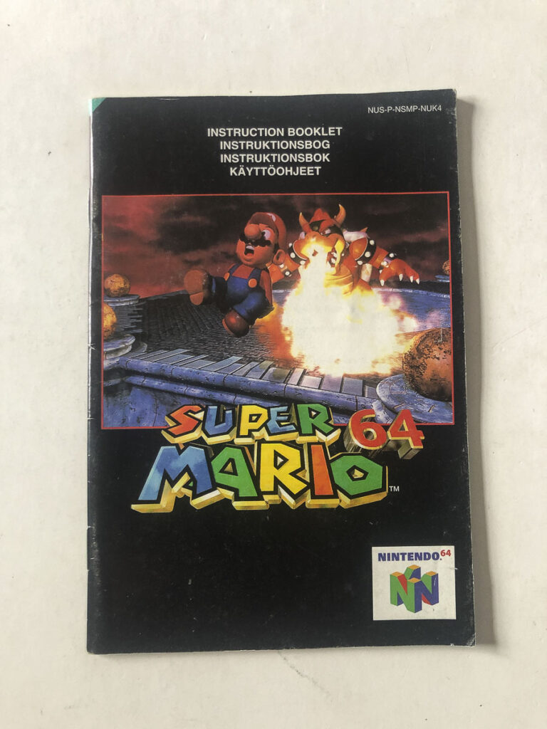 Super Mario 64 (N64 Manual) #18 – Nintendopusheren