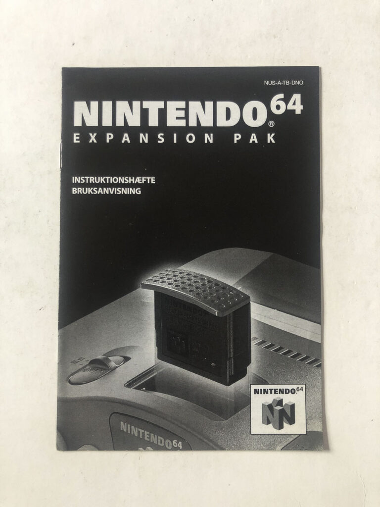 Nintendo 64 Expansion Pack Noe (N64 Manual) #79 – Nintendopusheren