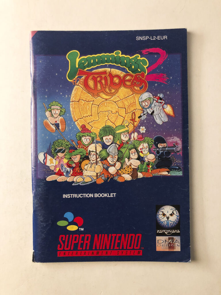Lemmings 2 (SNES Manual) #26 – Nintendopusheren