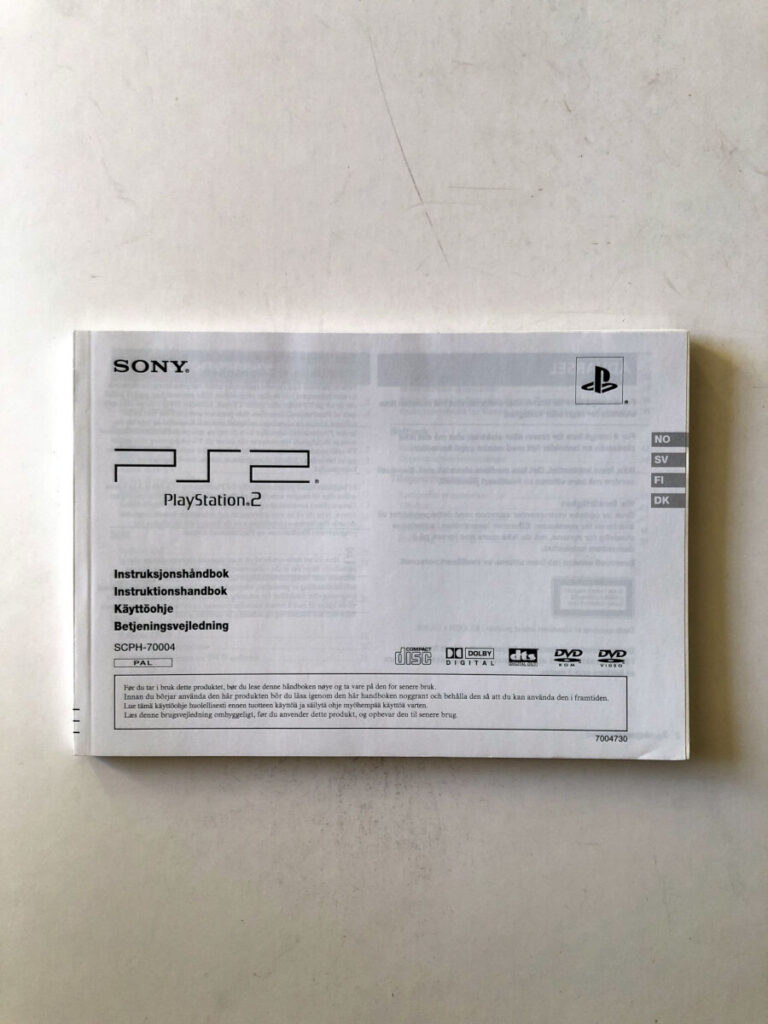 Playstation 2 Instruction Manual (PS2-manual) #102 – Nintendopusheren