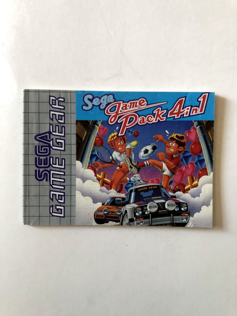 Sega Game Pack 4 in 1 (Sega Game Gear-manual) #12 – Nintendopusheren