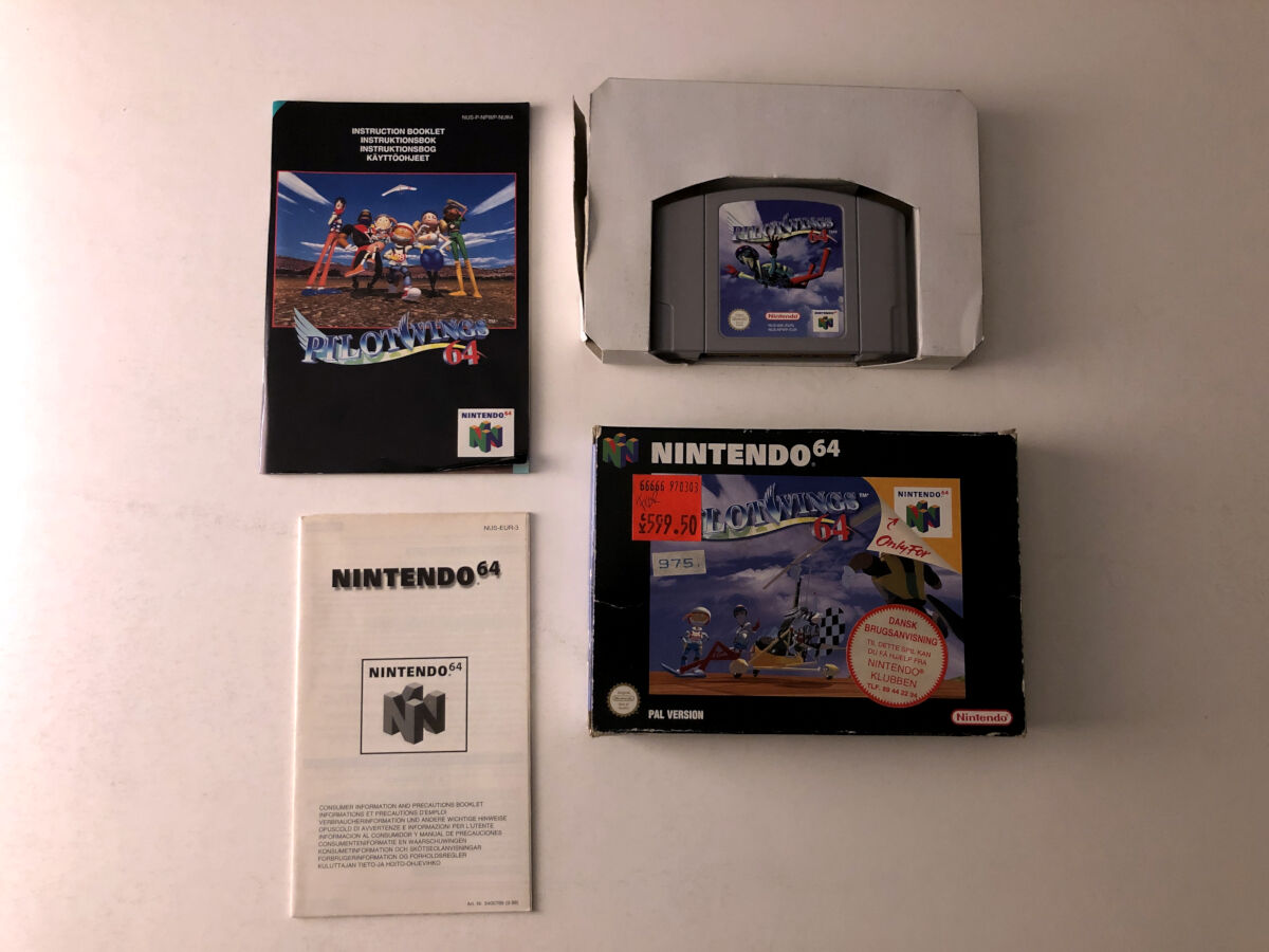 Pilot Wings (N64 i original emballage) #148 – Nintendopusheren