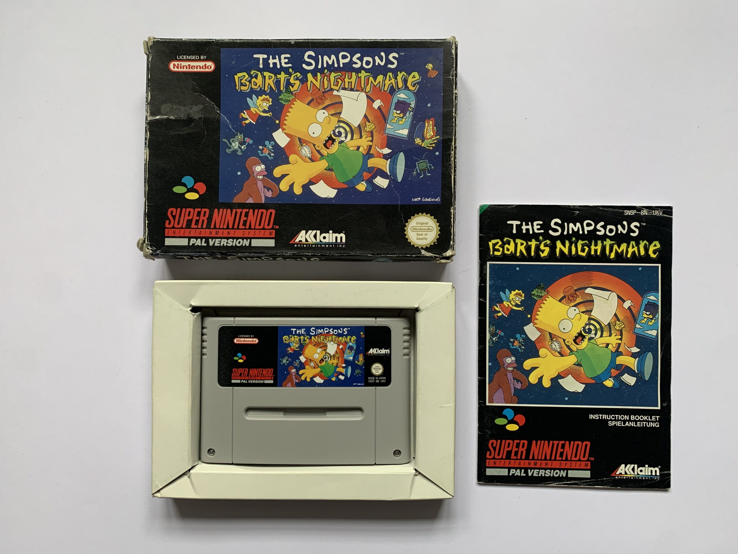 The Simpsons: Bart’s Nightmare(SNES i original emballage) #194 ...