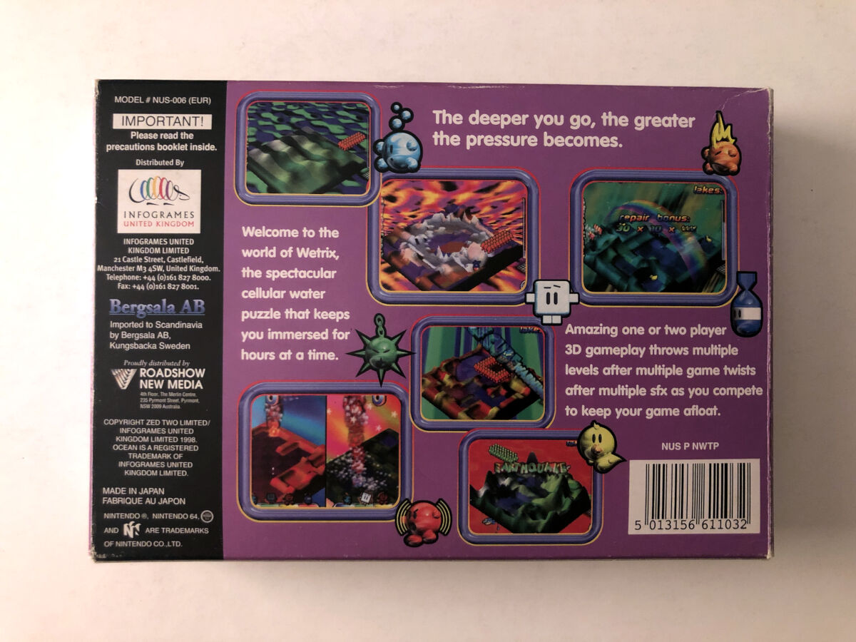 Wetrix (N64 i original emballage) #177 – Nintendopusheren