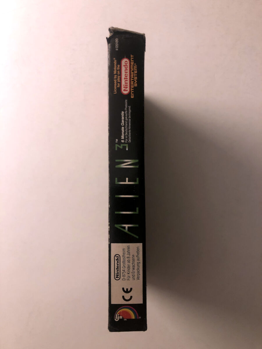 Alien 3 (NES i original emballage) #63(tysk kasse) – Nintendopusheren