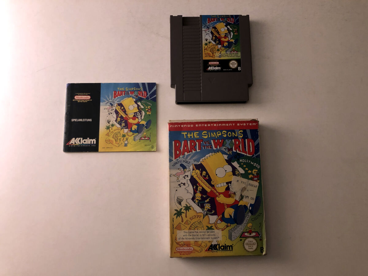 Bart Simpson vs the World (NES i original emballage) #57 – Nintendopusheren