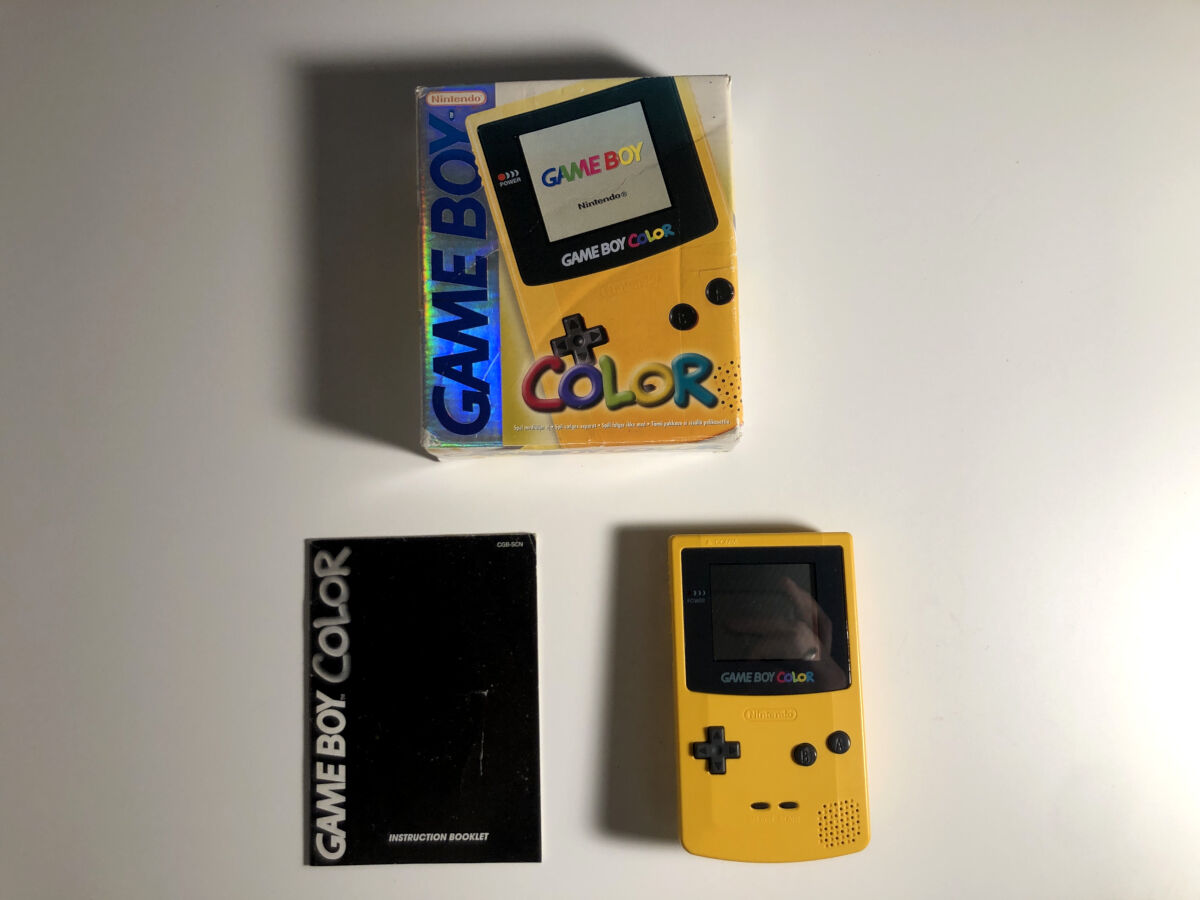 Gameboy Color: Yellow i original emballage(GB Color) – Nintendopusheren