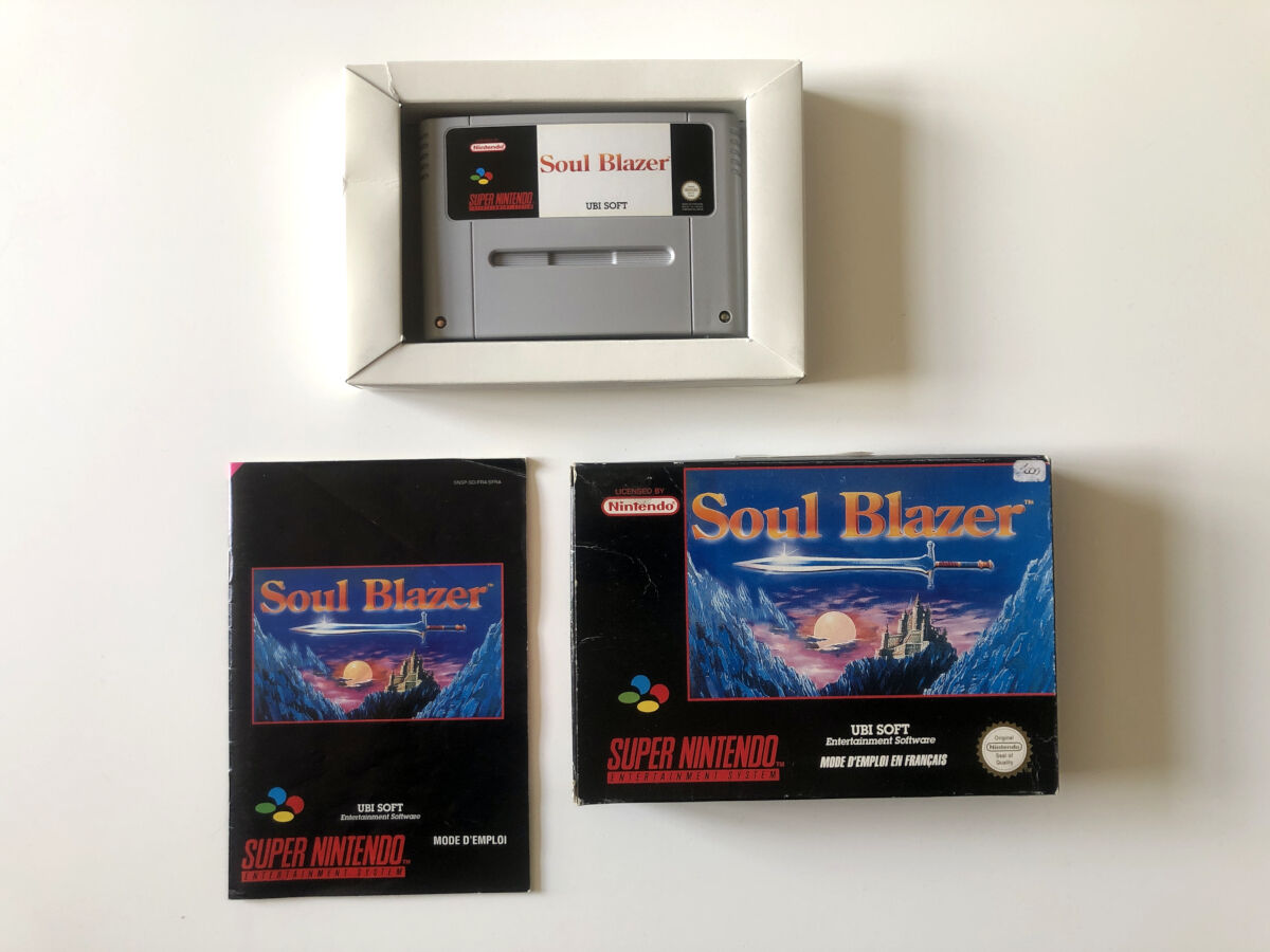 Soul Blazer (french)(SNES i original emballage) #168 – Nintendopusheren