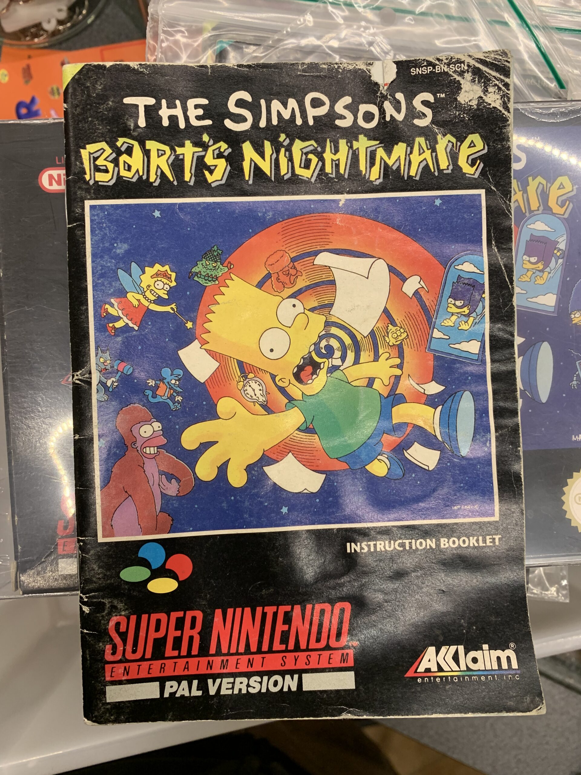 The Simpsons Barts Nightmare (SNES i original emballage) #200 ...