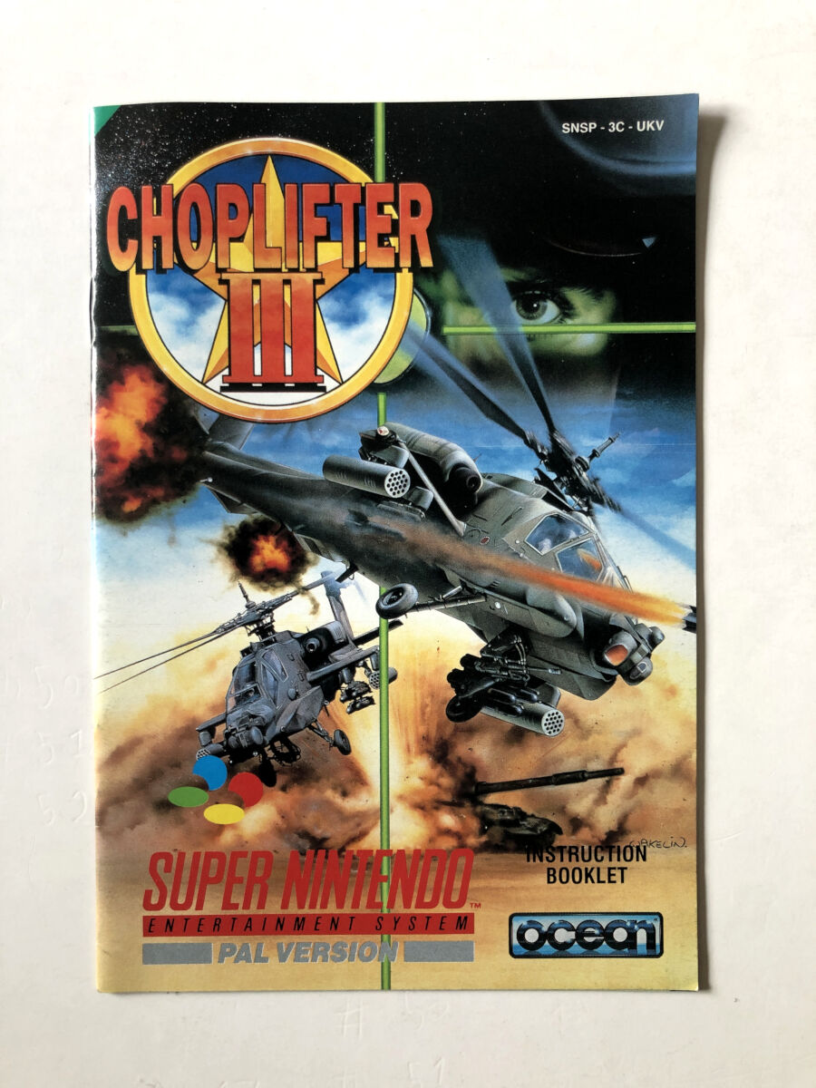 Choplifter 3 (SNES Manual) #92 – Nintendopusheren