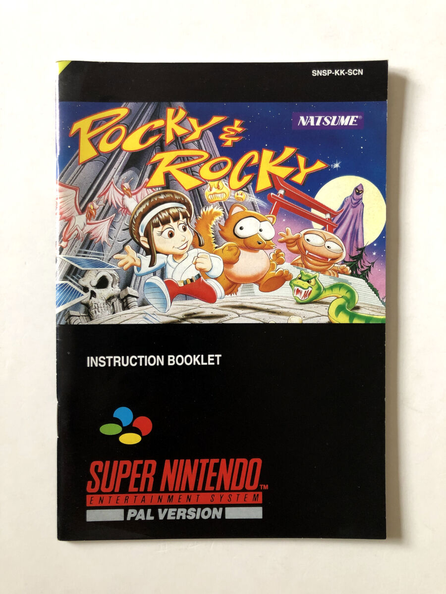 Pockey & Rocky (SNES Manual) #112 – Nintendopusheren