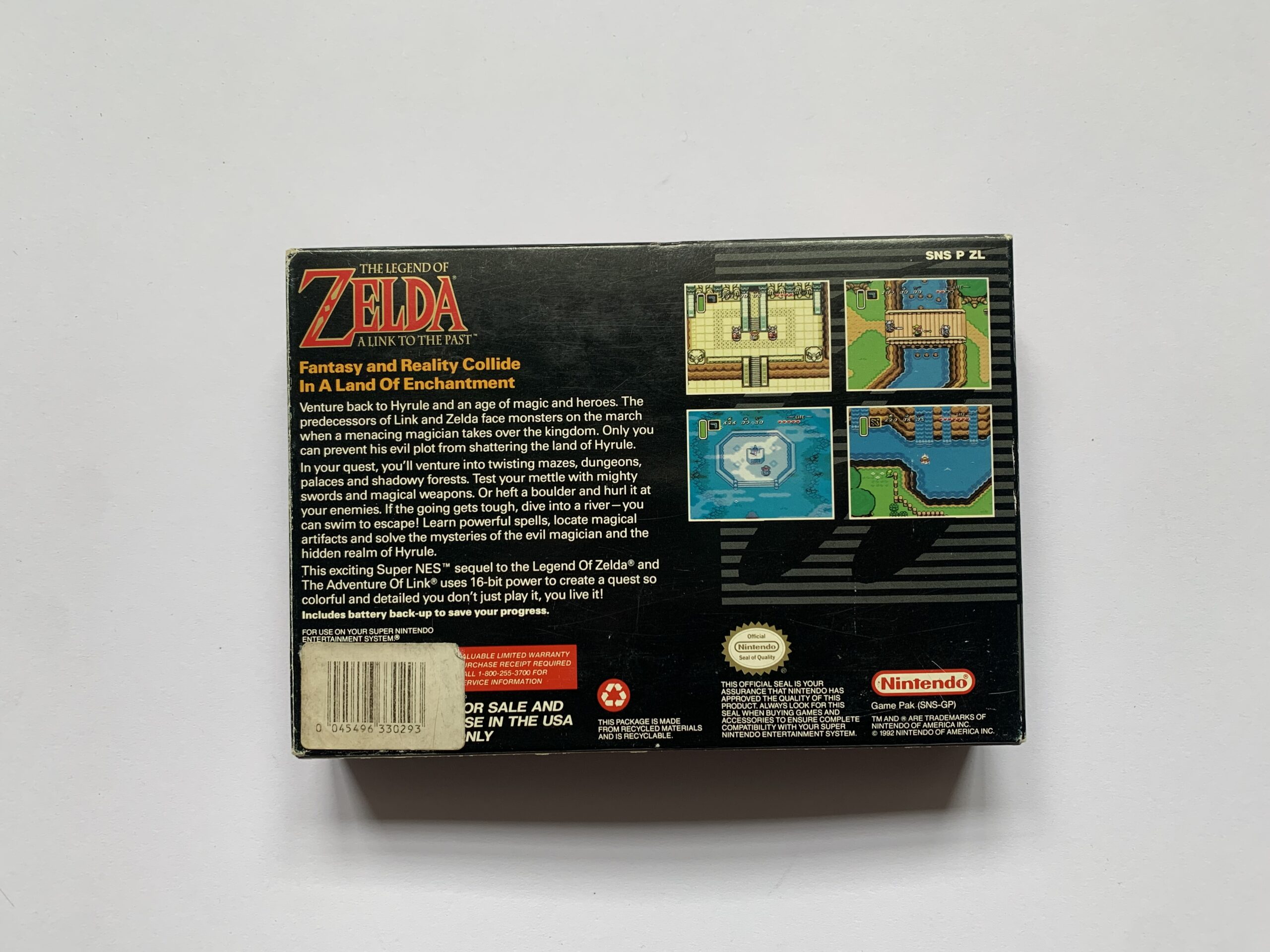 The Legend og Zelda: Link to the Past(EMPTY BOX) NTSC/USA ...