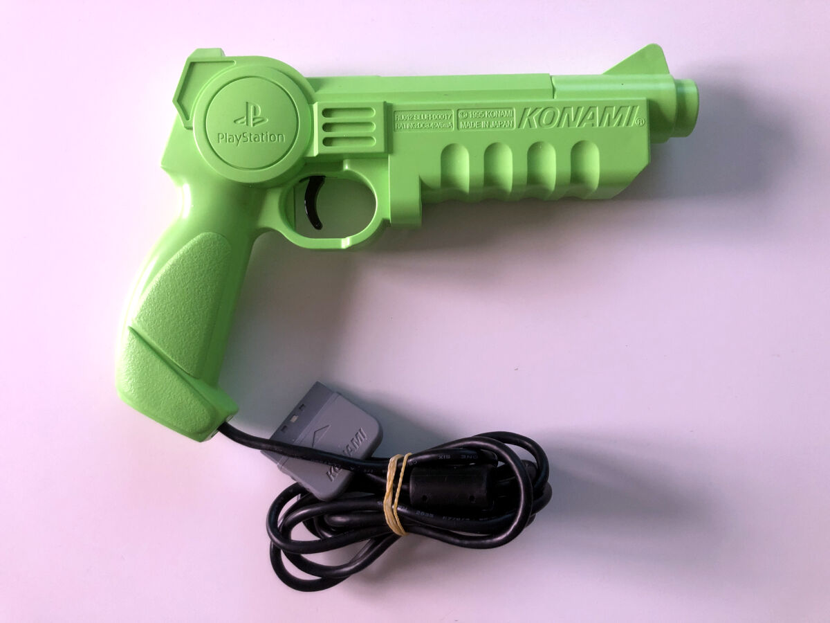 Green Konami 1995 Justifier lightgun(PS1) – Nintendopusheren