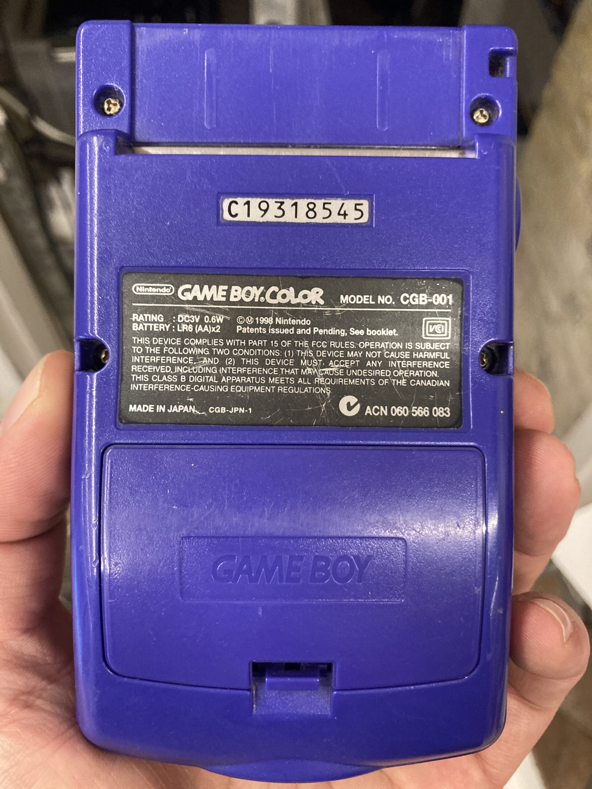 Gameboy Color: Purple #8 – Nintendopusheren